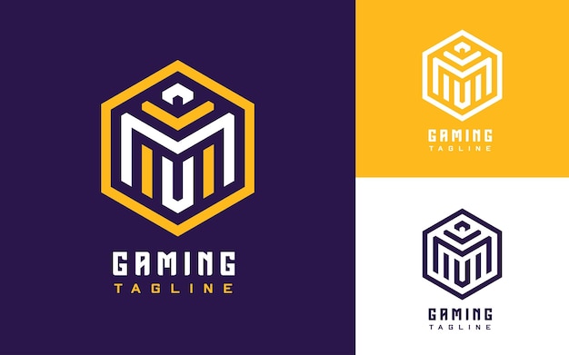 Captivating Gaming Emblem with Sleek Hexagon Design | Jiffy Designs