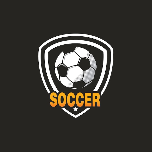 Iconic Soccer Ball Shield Logo for Sports Branding | Jiffy Designs