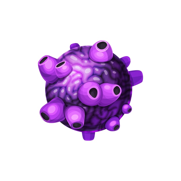 Vibrant Purple Alien Creature Illustration | Jiffy Designs