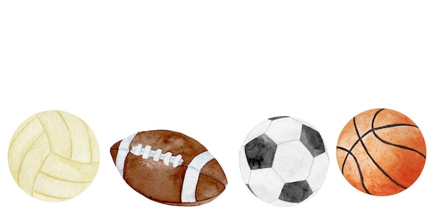 Vibrant Collection of Iconic Sports Balls | Jiffy Designs