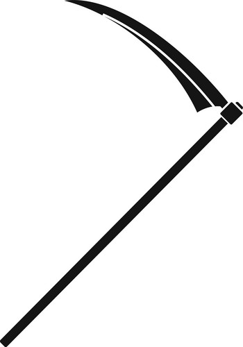 Farm Scythe Icon. Simple Illustration Of Farm Scythe Vector Icon For ...