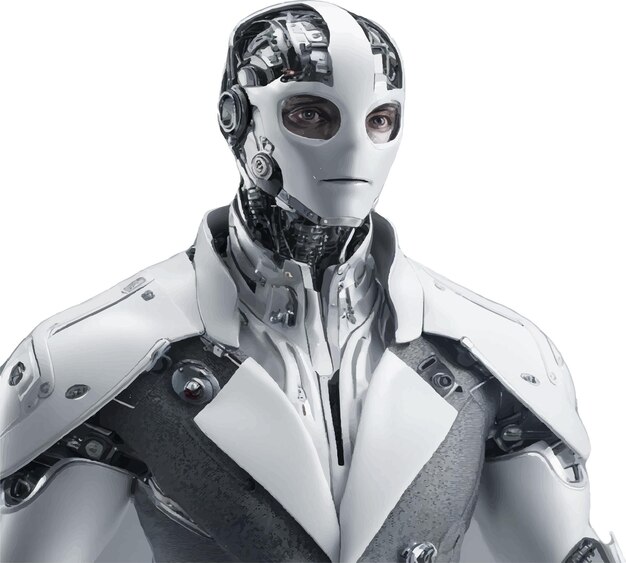 Futuristic Android Cyborg with Mechanical Features | Jiffy Designs
