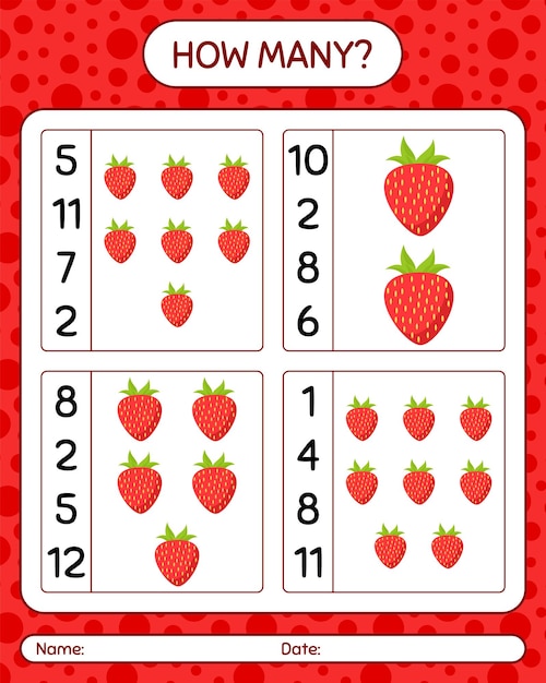 Counting Strawberries: A Fun Visual Exercise | Jiffy Designs