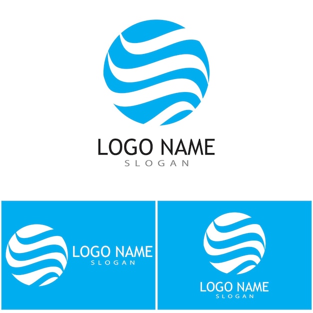 Versatile Blue Wave Logo Design Collection | Jiffy Designs