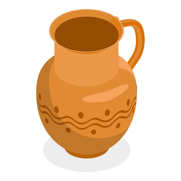 Rustic Ceramic Pitcher with Decorative Patterns | Jiffy Designs