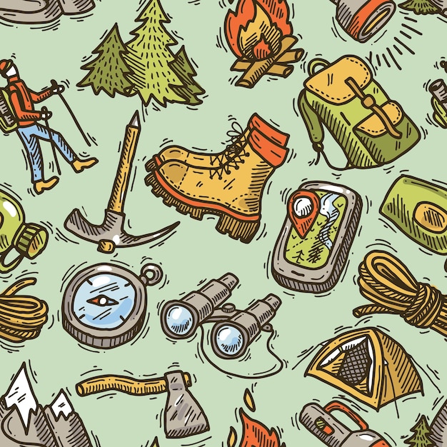 Vibrant Outdoor Adventure Symbols and Icons | Jiffy Designs