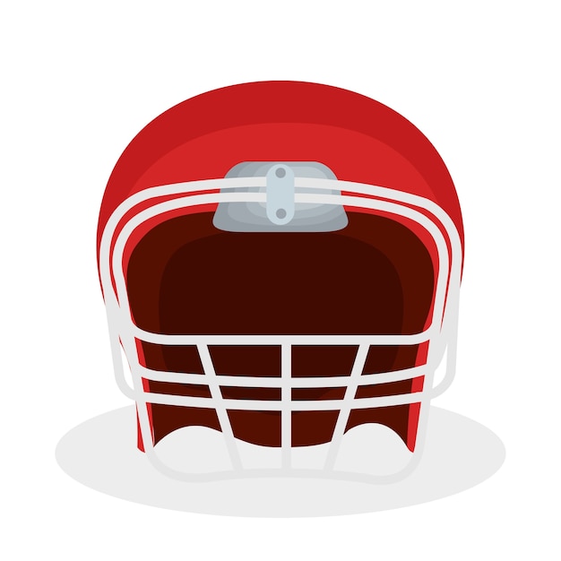 Iconic Red Football Helmet with Classic Design | Jiffy Designs