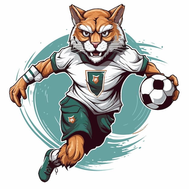Energetic Fox Soccer Player Dribbling with Ball | Jiffy Designs