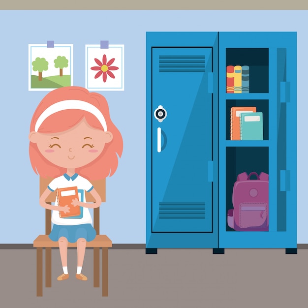 Cheerful Student Enjoying Snack at Locker | Jiffy Designs