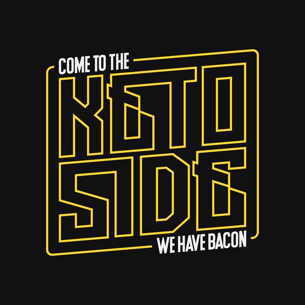 Vibrant Neon Bacon-Themed Retro Typography Graphic Design | Jiffy Designs