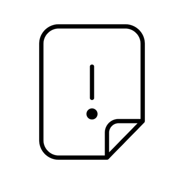 Minimalist Geometric Icon with Exclamation Point Symbol | Jiffy Designs