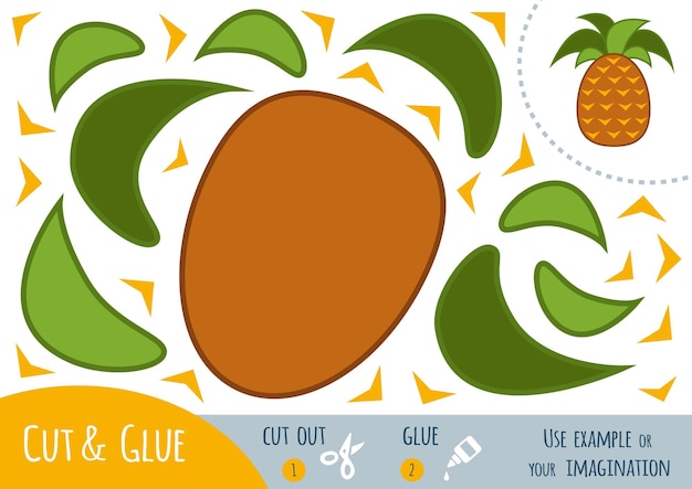 Vibrant Tropical Mango Collage with Geometric Shapes | Jiffy Designs
