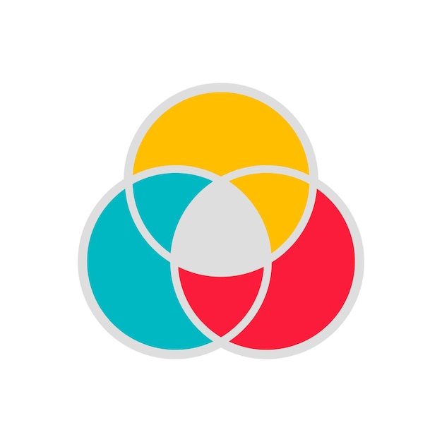 Vibrant Overlapping Circles in Primary Colors | Jiffy Designs