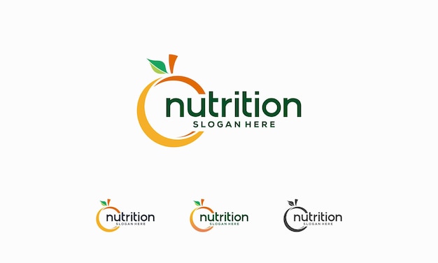 Vibrant Nutrition Logo with Carrot and Slogan | Jiffy Designs