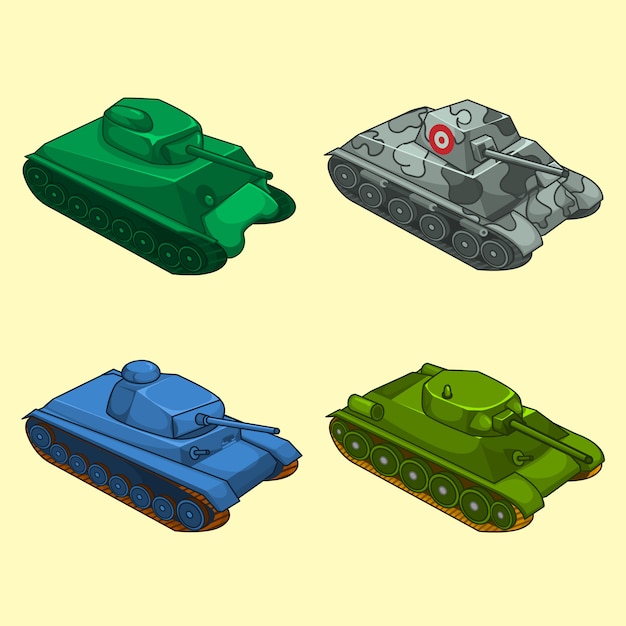 Retro-Inspired Armored Vehicles in Vibrant Colors and Textures | Jiffy ...