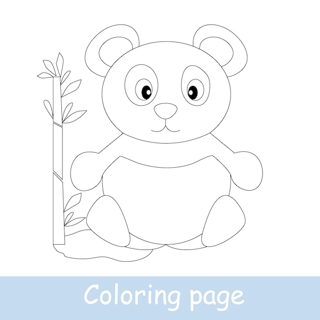 Adorable Panda Bear Coloring Page for Kids | Jiffy Designs