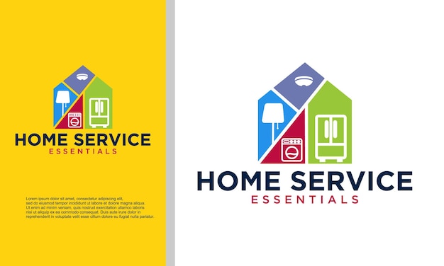Vibrant Household Essentials Logo with Stylized Home Symbols | Jiffy ...