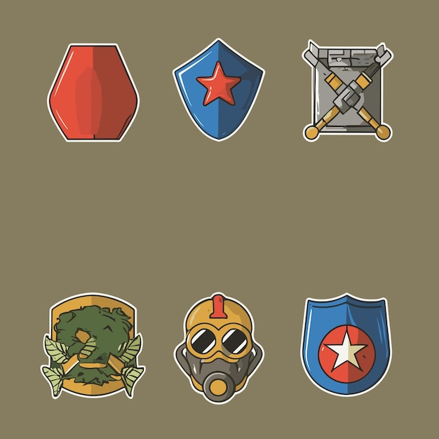 Vibrant Military-Inspired Badge Collection with Diverse Designs | Jiffy ...