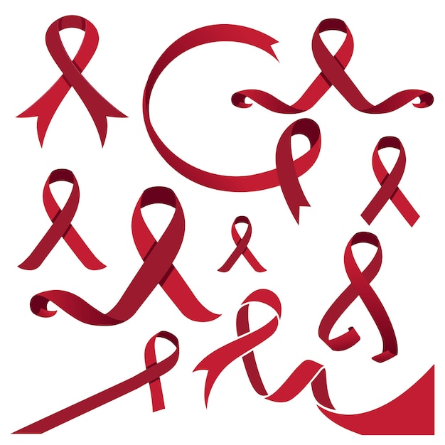 Vibrant Red Awareness Ribbons: A Symbol of Solidarity | Jiffy Designs