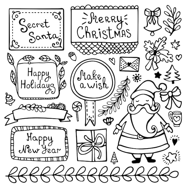 Whimsical Doodles of Christmas Cheer and Festive Delight | Jiffy Designs