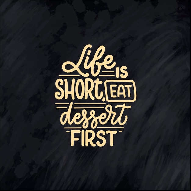 Delightful Lettering with Playful Life Motto on Dark Marble | Jiffy Designs