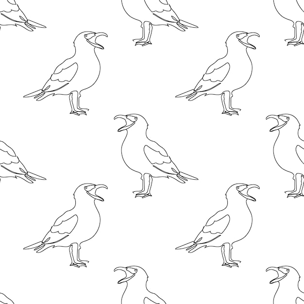 Charming Collection of Stylized Seagull Illustrations | Jiffy Designs