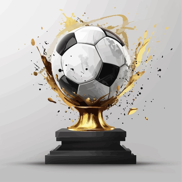 Iconic Soccer Ball Trophy in Dramatic Spotlight | Jiffy Designs