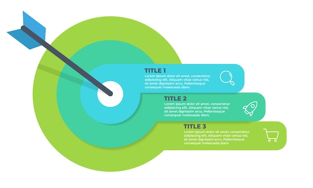 Vibrant Bullseye with Colorful Infographic Elements | Jiffy Designs