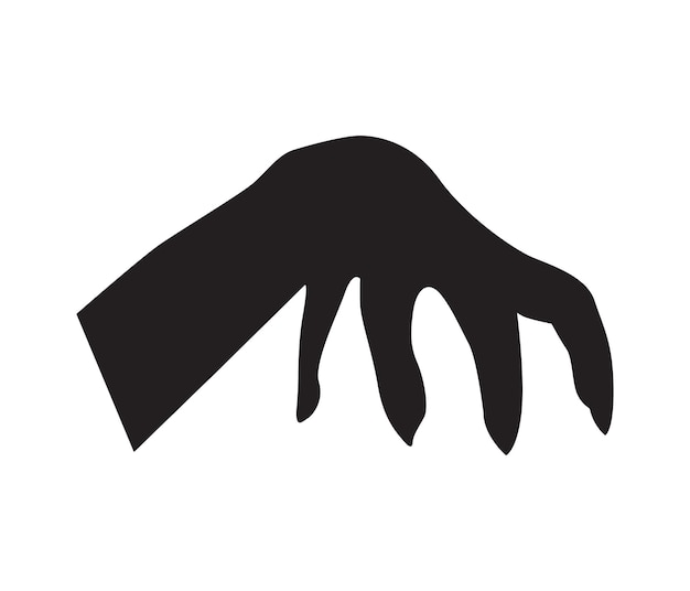 Striking Silhouette of a Mysterious Creature's Clawed Hand | Jiffy Designs
