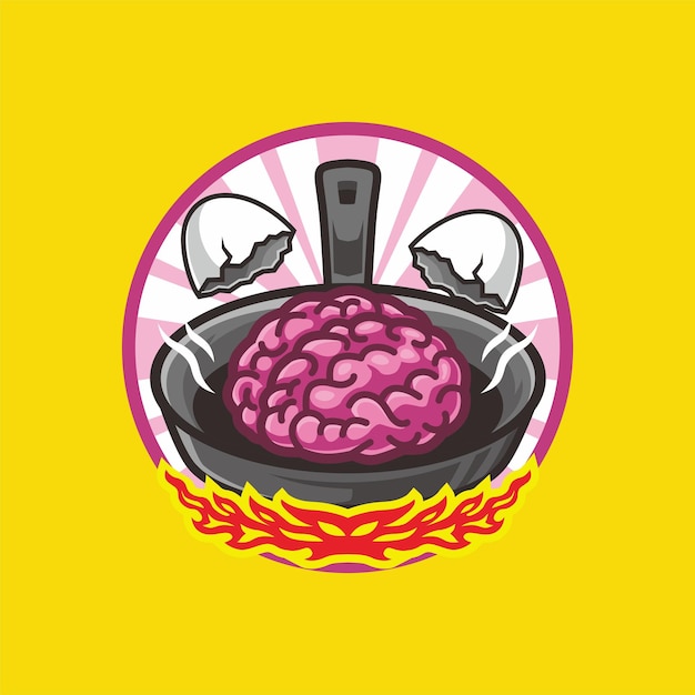 Vibrant Brain Dissection Illustration in Retro Style | Jiffy Designs