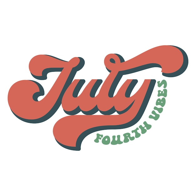 Vibrant Retro-Inspired July Fourth Logo Design | Jiffy Designs