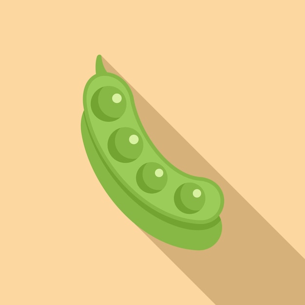 Vibrant Green Pea Pod with Distinct Spheres | Jiffy Designs