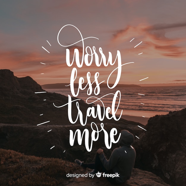 Serene Sunset Landscape with Inspiring Travel Motto | Jiffy Designs