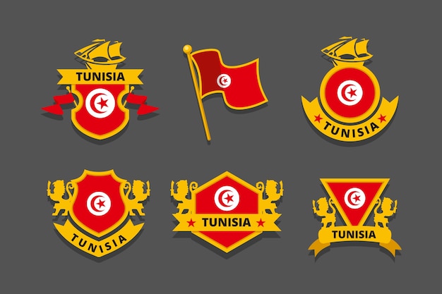 Vibrant Tunisian Emblems and Symbols Collection | Jiffy Designs