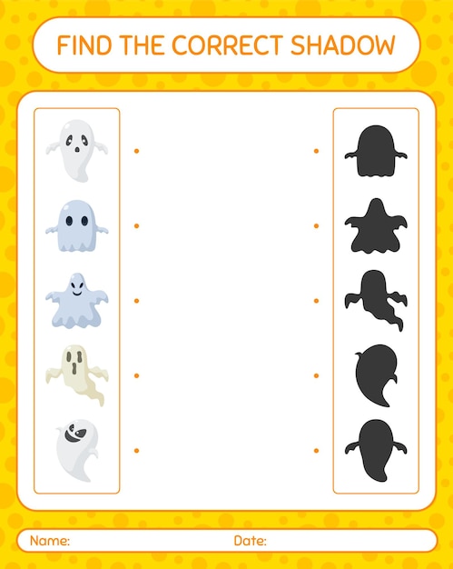 Playful Ghost Shadows: A Fun Matching Game | Jiffy Designs