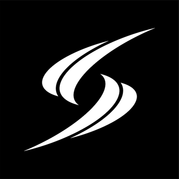 Elegant Swooping Lines in Striking Monochrome Design | Jiffy Designs