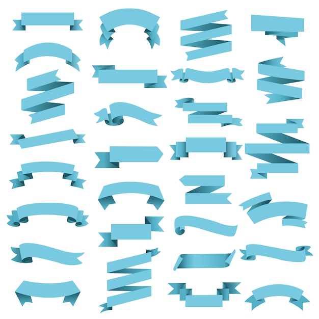 Vibrant Teal Ribbon Banners for Elegant Designs | Jiffy Designs