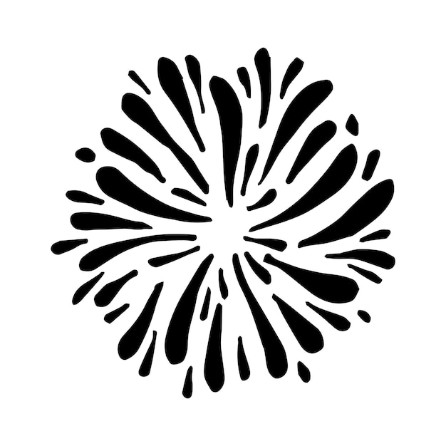 Captivating Black and White Burst Graphic | Jiffy Designs