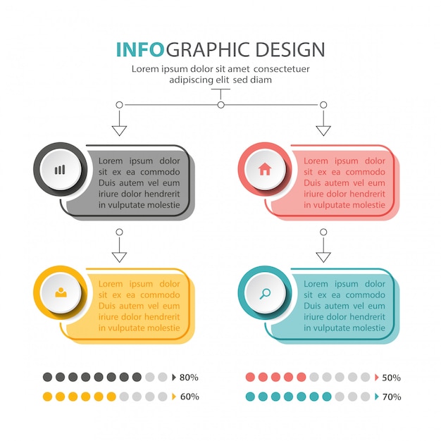 Vibrant Infographic Panels with Informative Icons and Text | Jiffy Designs