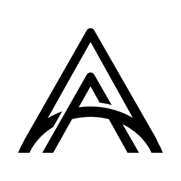 Striking Monogram with Bold Geometric Shapes and Angles | Jiffy Designs