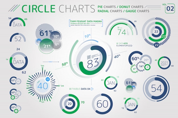 Diverse Collection of Visually Striking Circle-Based Data ...