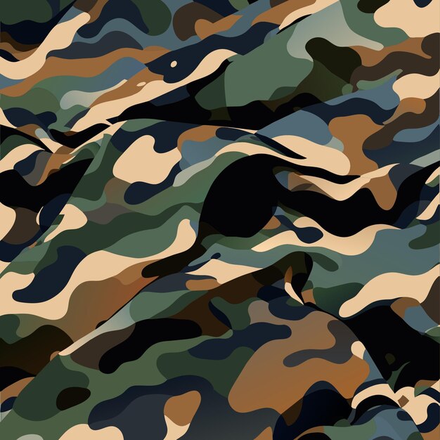 Classic Camouflage Pattern in Earthy Tones | Jiffy Designs