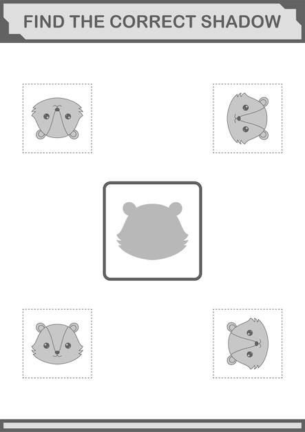 Adorable Animal Silhouettes: Match the Shadows | Jiffy Designs