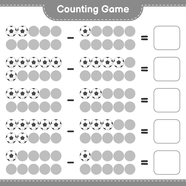 Soccer Ball Counting Game for Early Learners | Jiffy Designs