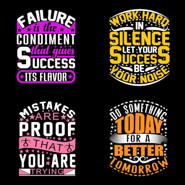Vibrant Typographic Designs with Motivational Quotes and Phrases ...