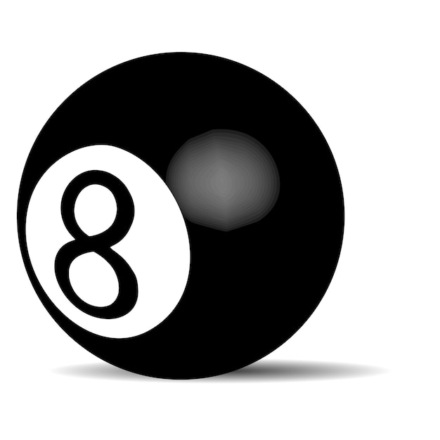 Iconic 8 Ball Emblem with Minimalist Design | Jiffy Designs