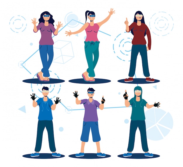 Vibrant Collection of Diverse Female Avatars with Expressive Poses ...