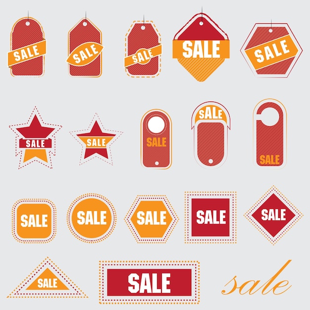 Vibrant Sale Tags with Retro Design Elements | Jiffy Designs