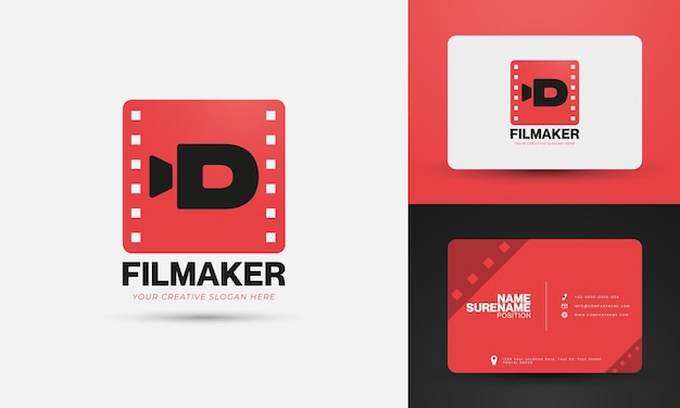 Vibrant Filmmaking Logo and Sleek Business Card Design | Jiffy Designs