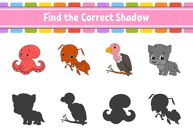 Adorable Animal Shadows: A Matching Game for Kids | Jiffy Designs